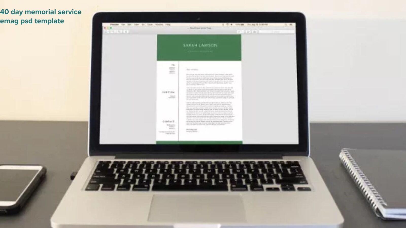 What is a 40 Day Memorial Service eMag PSD Template? - News Tap